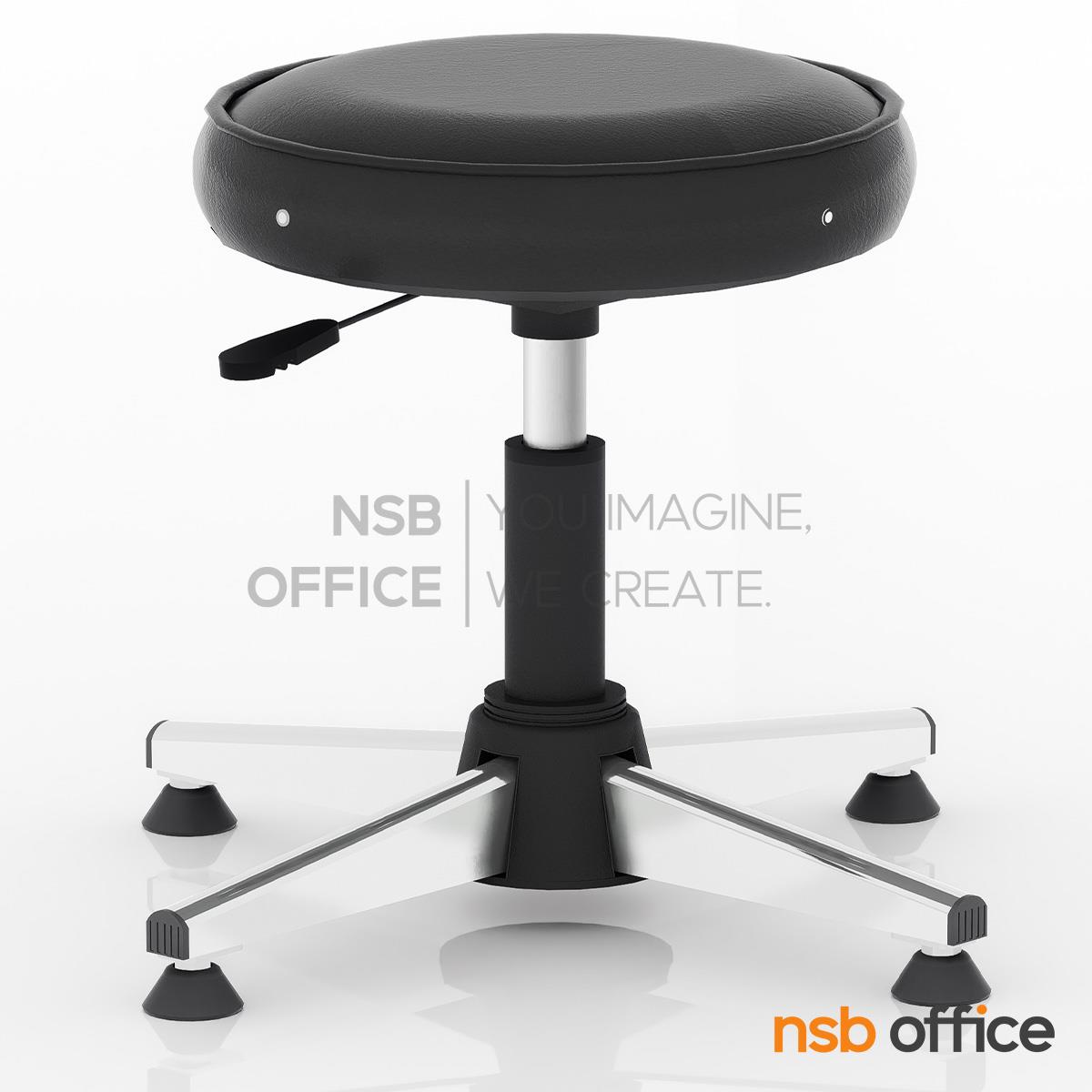 เก้าอี้บาร์สตูลที่นั่งกลม รุ่น Fossil (ฟอสซิล) ขาเหล็ก จุกแป้น ...